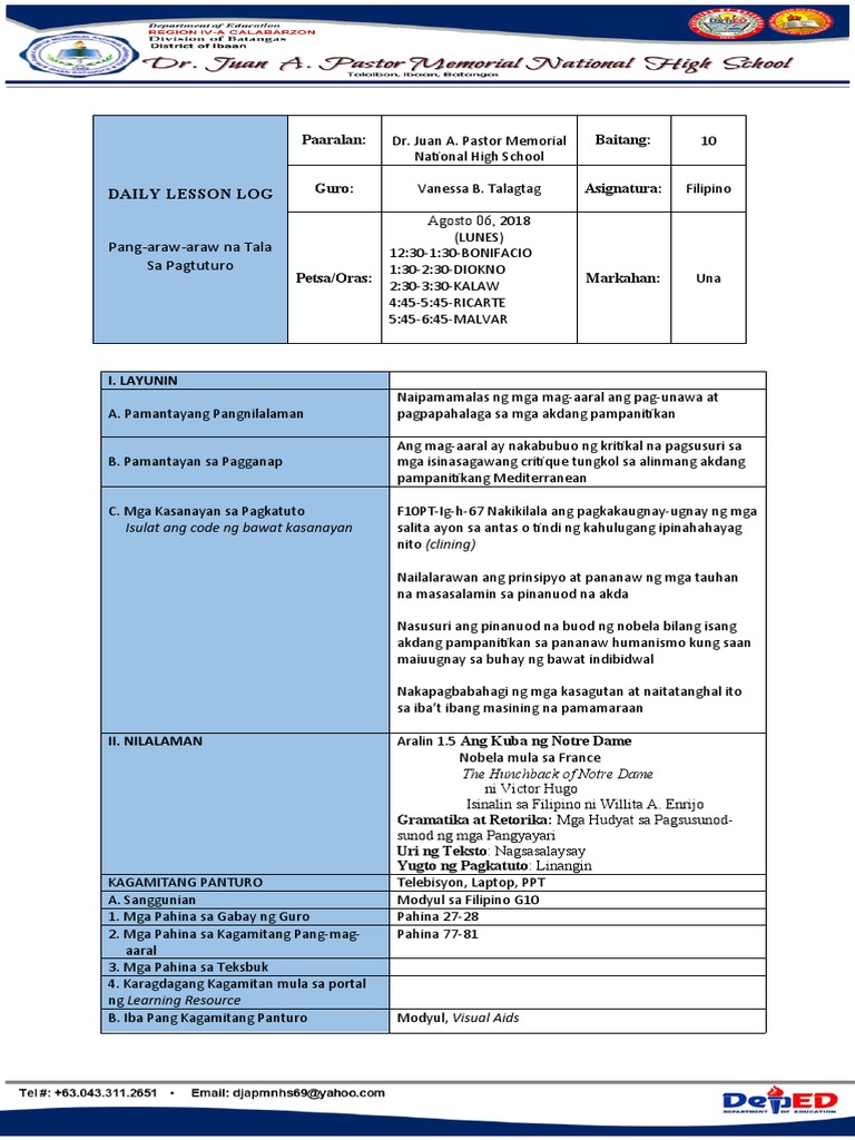 Aralin1 5-Linangin | PDF