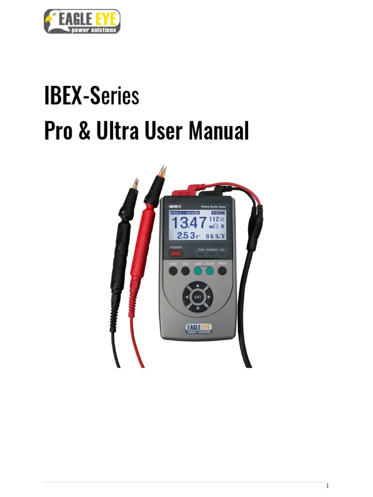 IBEX-Series Pro & Ultra User Manual PDF | PDF | Menu (Computing ...