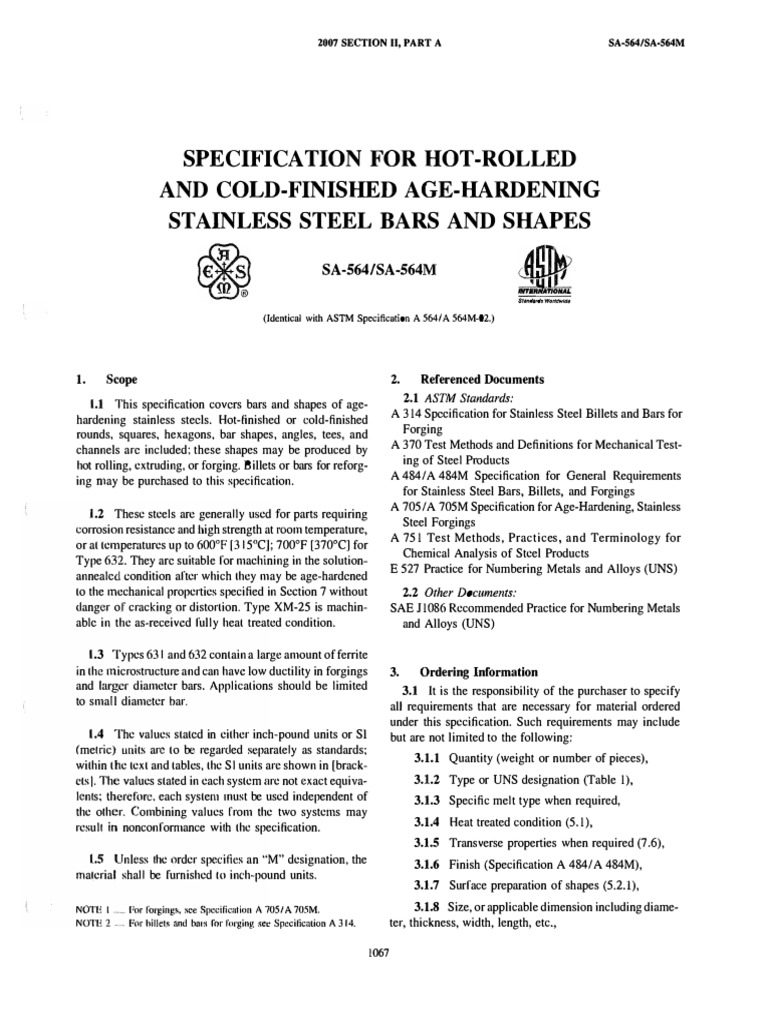 Astm A564 | Download Free PDF | Stainless Steel | Steel