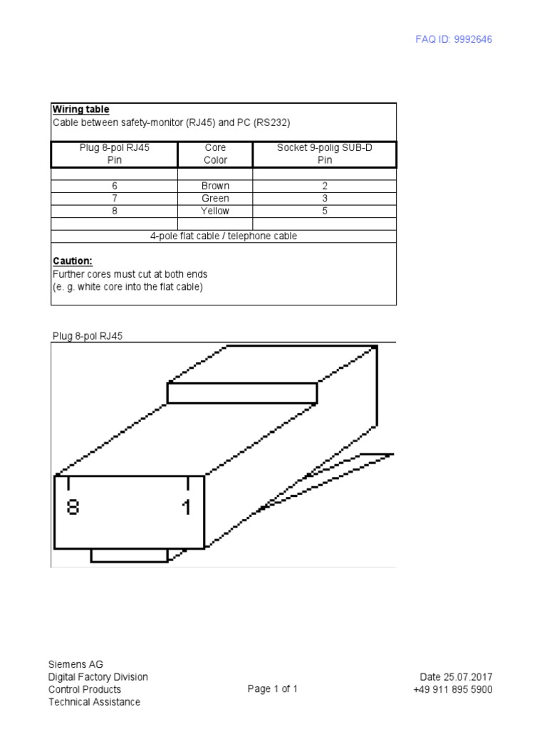 Wiring Table: FAQ ID: 9992646 | PDF