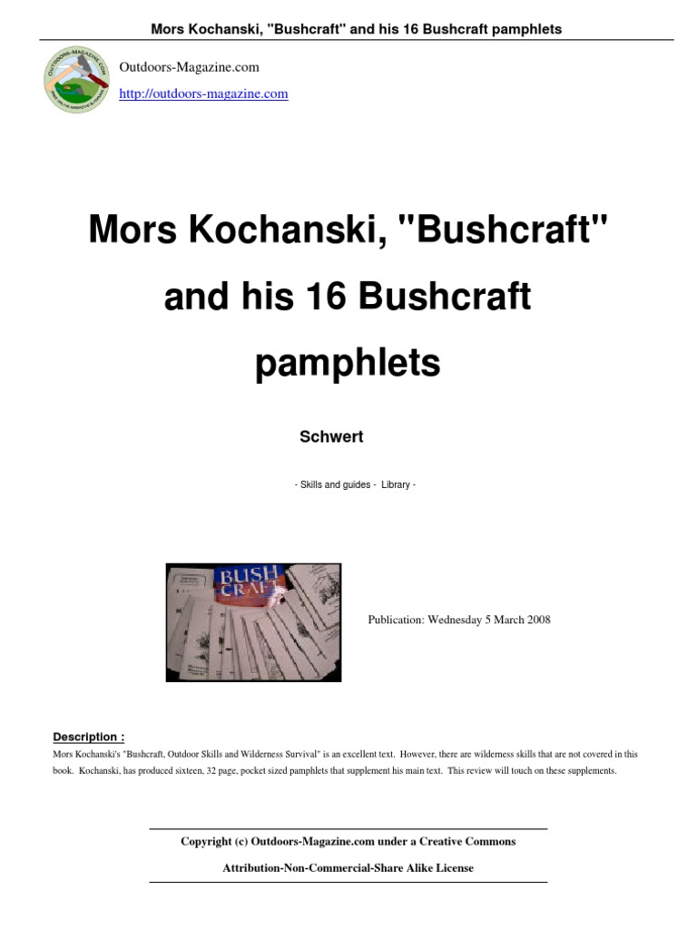 Mors Kochanski Bushcraft and His | PDF | Survival Skills | Contour Line