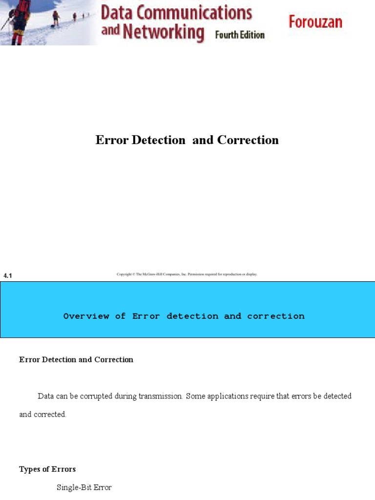 Error Detection Unit 3 | PDF | Error Detection And Correction ...