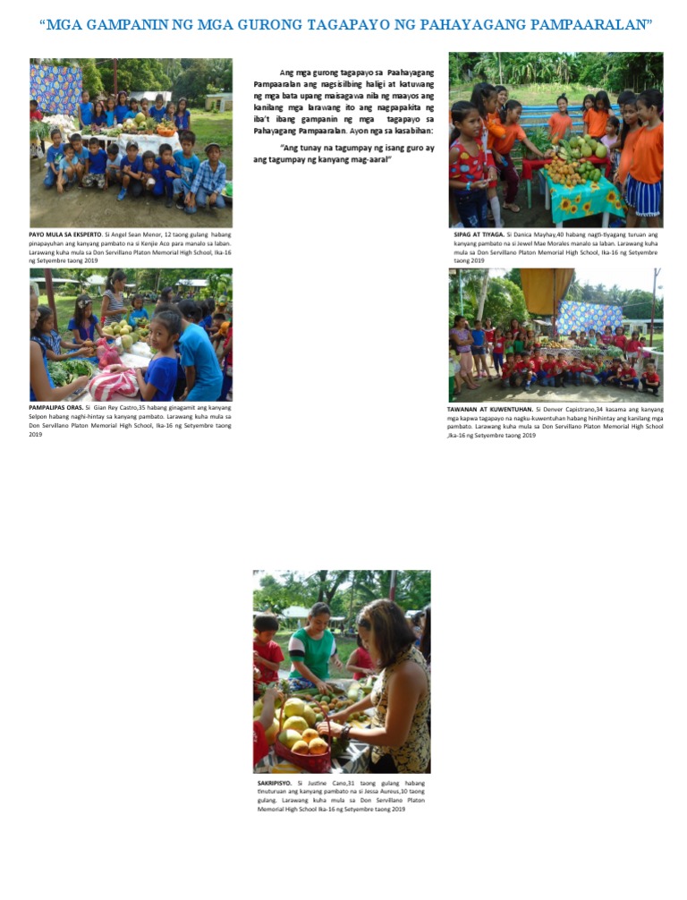 Mga Gampanin NG Mga Gurong Tagapayo NG Pahayagang Pampaaralan | PDF