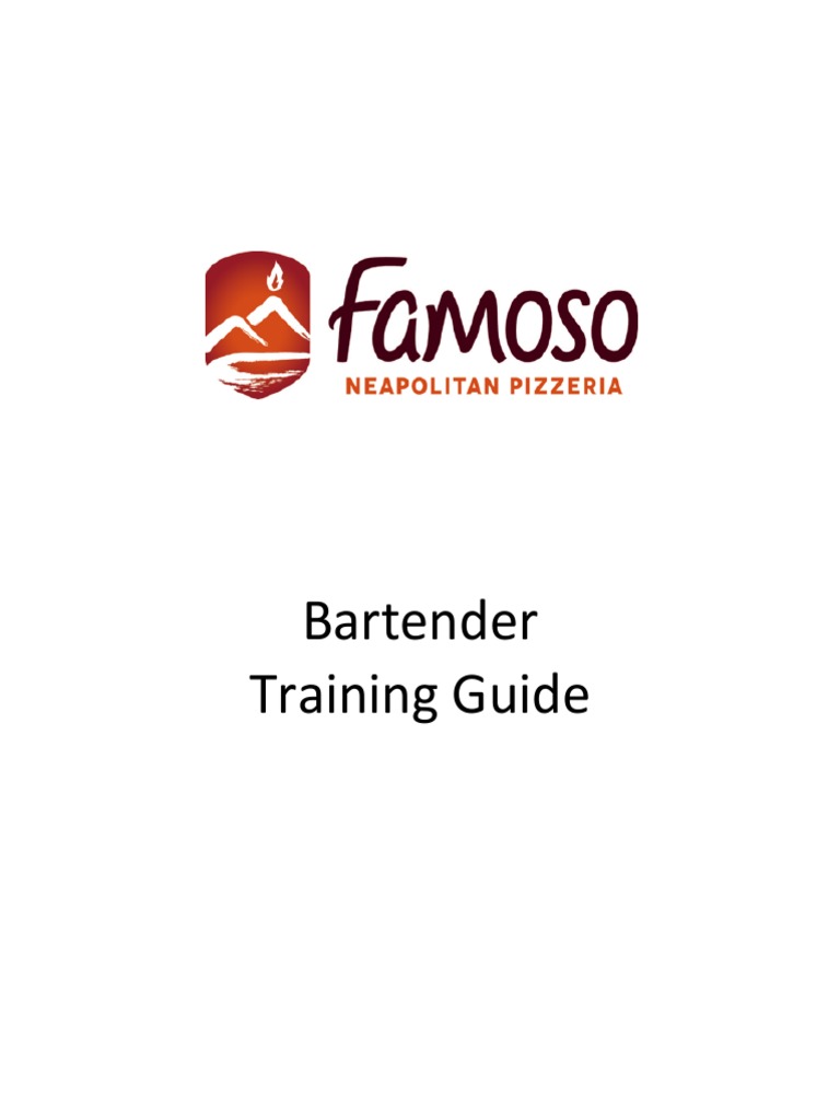 Bartender Training Guide Pdf Bartending Drink