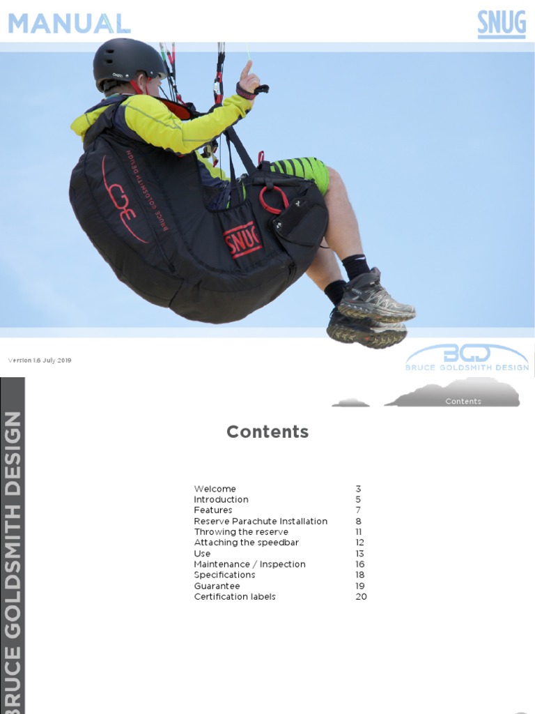 BGD - Manual Snug | PDF | Parachuting | Aero And Aviation Sport