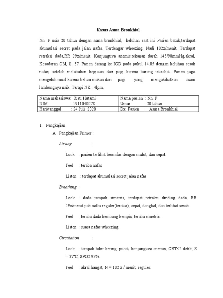 Resumeigd - Asma Bronkhial | PDF
