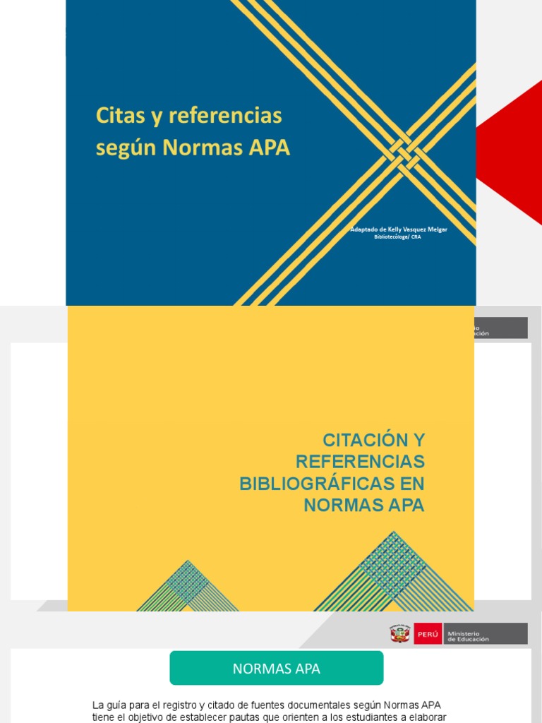 Citas y Referencias en Normas APA | PDF | Perú | Estilo apa