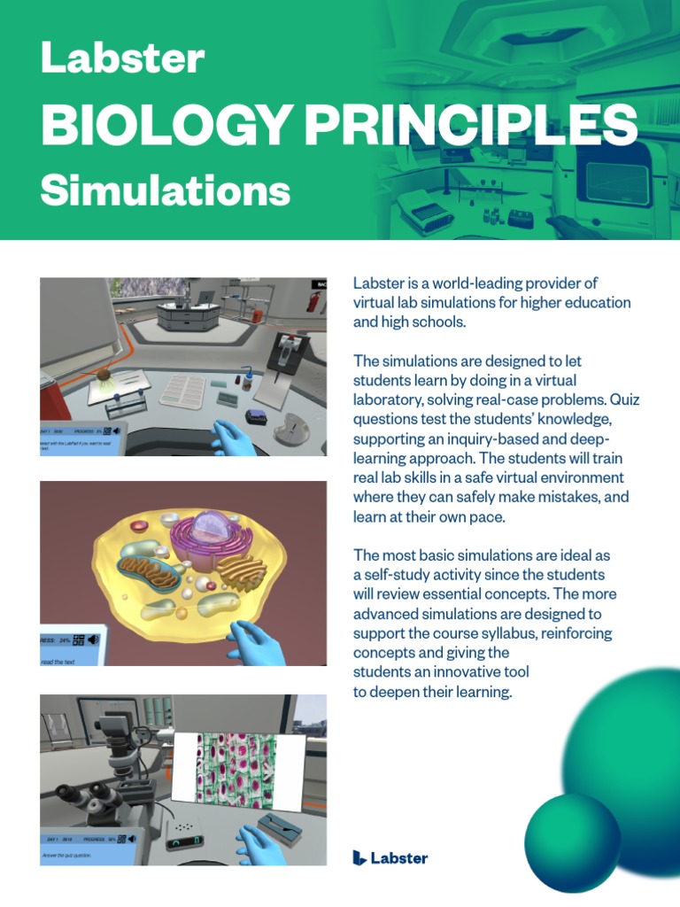 Biology Principles: Labster Simulations | PDF | Evolution | Cell Growth