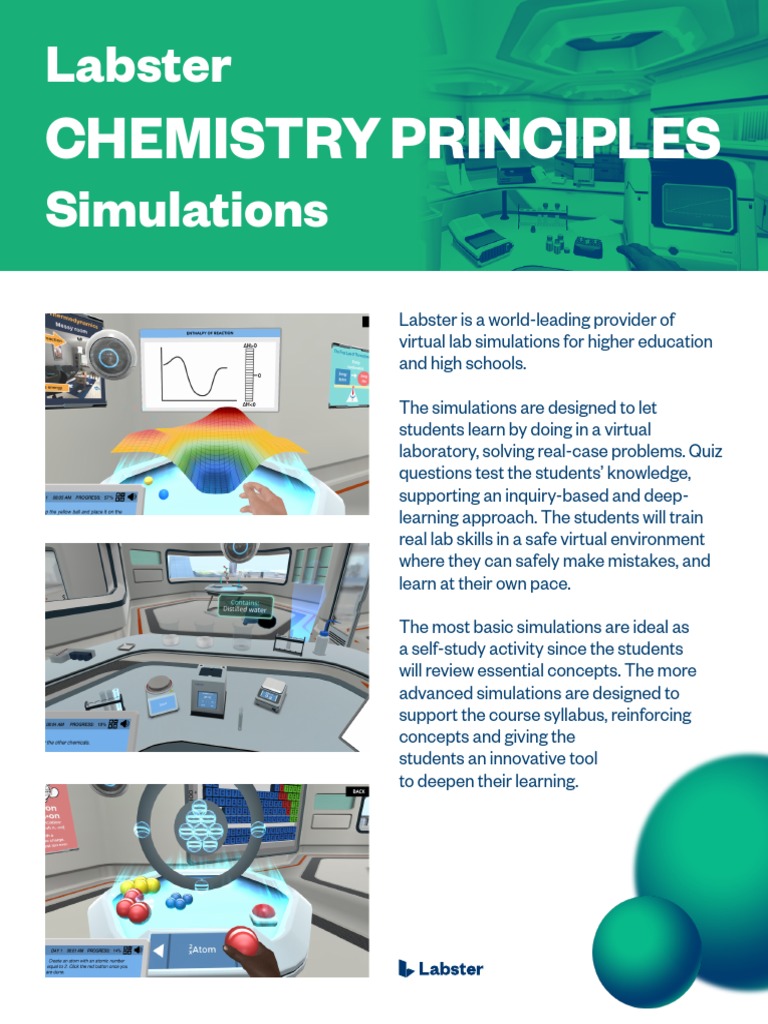 Chemistry Principles: Labster Simulations | PDF | Titration | Chemistry