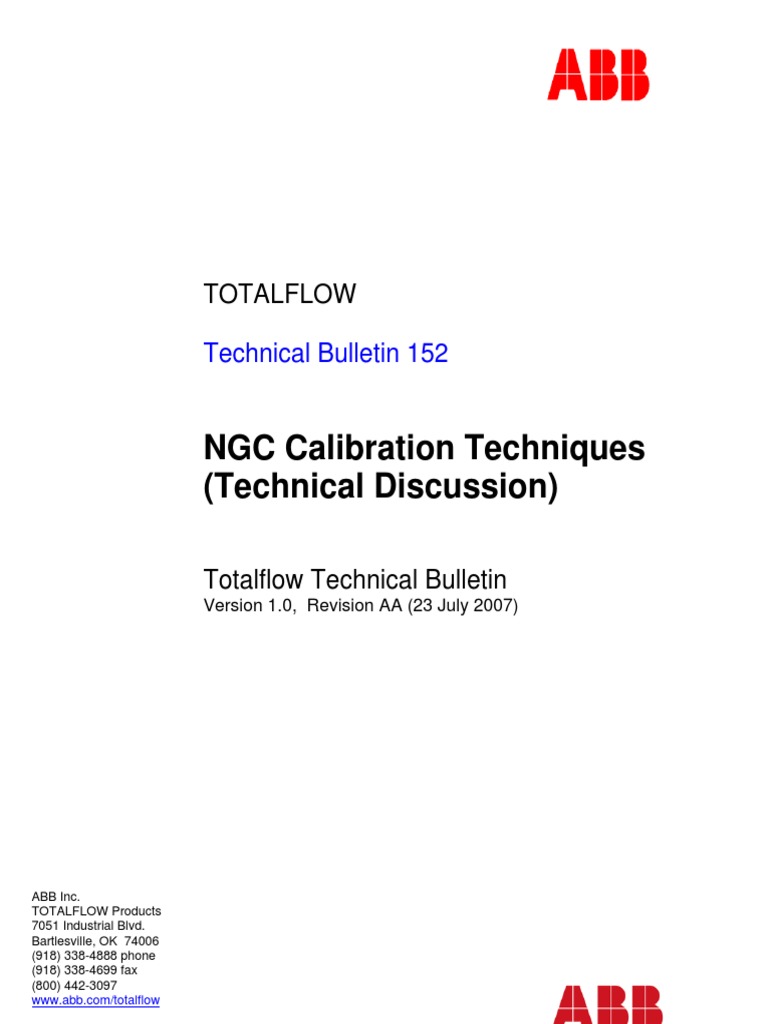 NGC Calibration Techniques Overview | PDF | Gas Chromatography ...