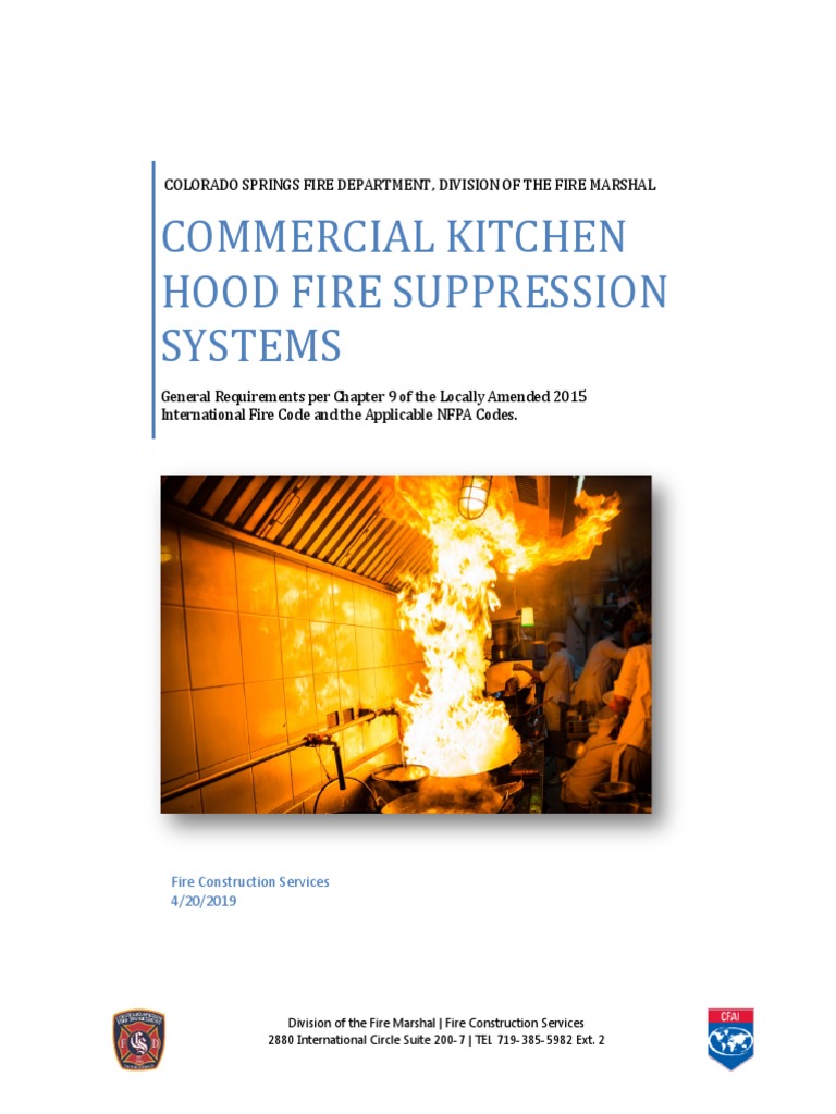 Commercial Kitchen Hood Fire Safety Guide | PDF | Fire Safety | Grilling