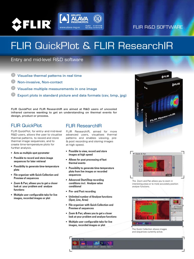 Flir Quickplot & Flir Researchir: Entry and Mid-Level R&D Software | PDF | Software | Computing