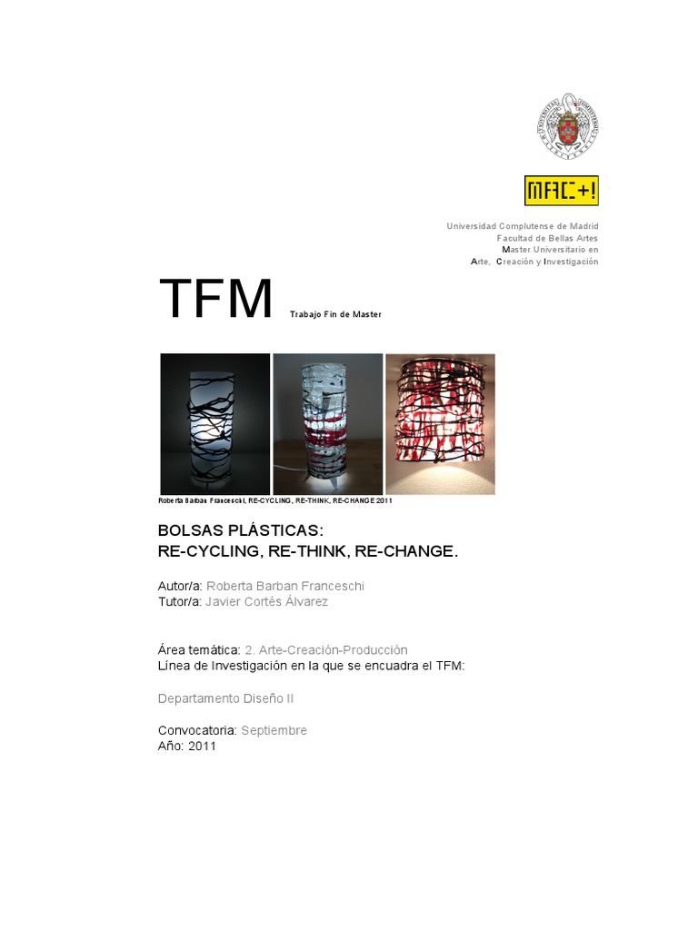 Roberta Barban Bolsas Plasticas 72 | PDF | Residuos | El plastico