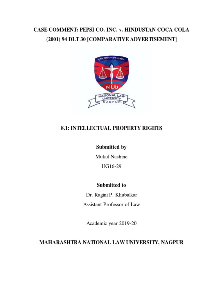 IPR Project | PDF | Trademark | Copyright Infringement