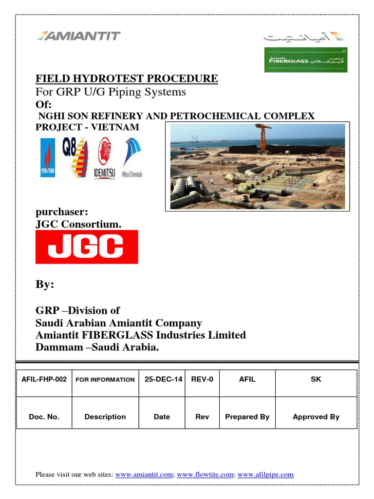 Field Hydrotest Manual Underground | PDF | Pipe (Fluid Conveyance) | Pump