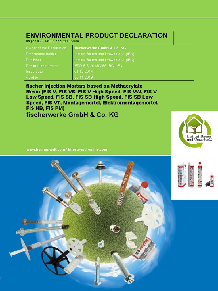 Environmental Product Declaration: As Per ISO 14025 and EN 15804 | PDF ...