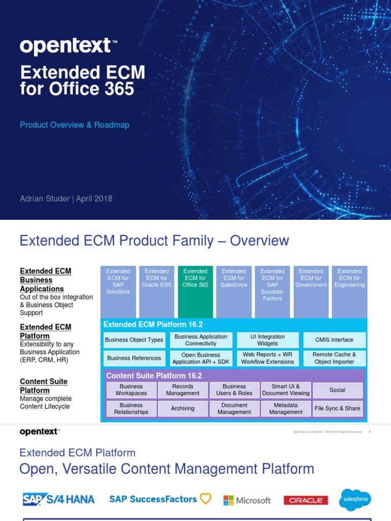 Extended ECM For Office 365: Product Overview & Roadmap | PDF | Share ...