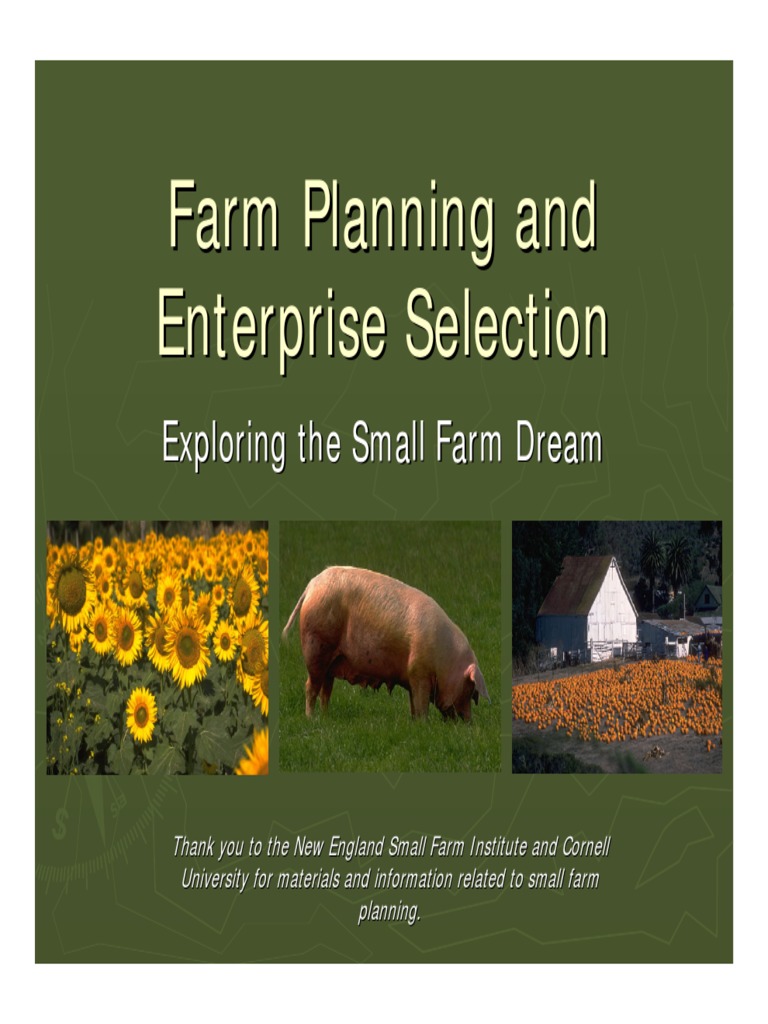 Small Farm Planning & Enterprise Guide | PDF | Farms | Soil