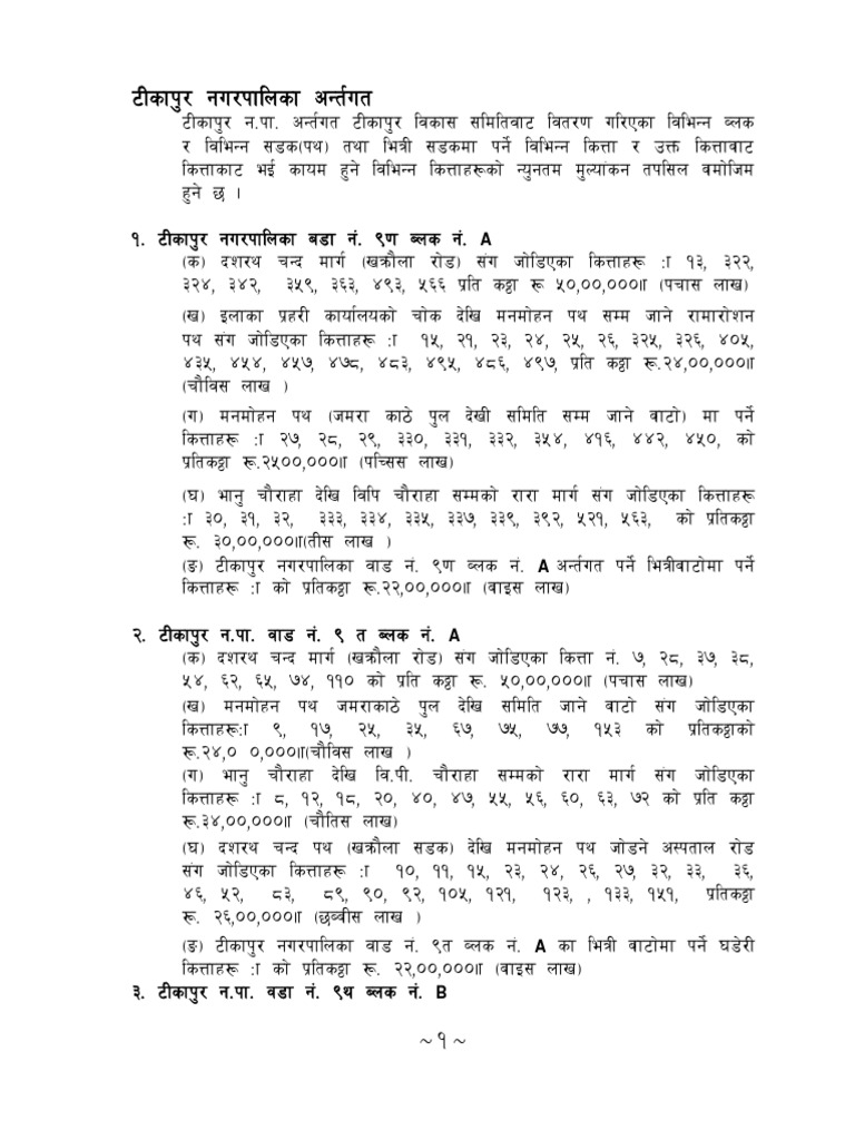 MLV Tikapur 2075-76 PDF | PDF