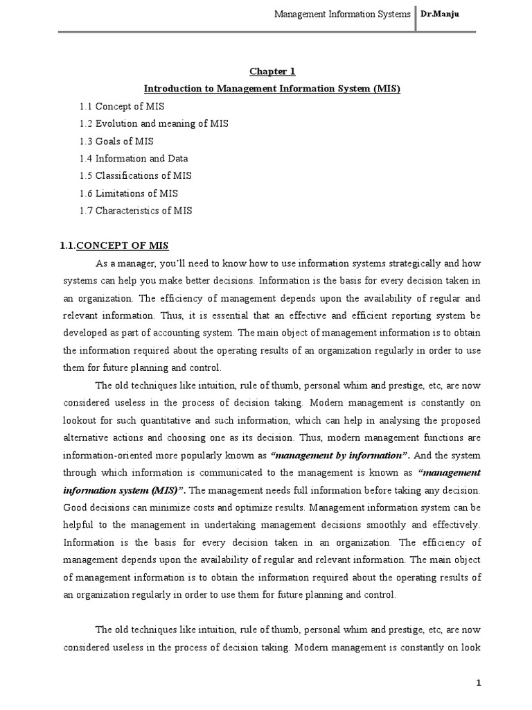 MIS Chapter 1 Final | PDF | Computer Data Storage | Information System