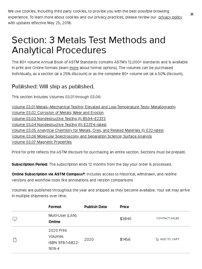 Section - 3 Metals Test Methods and Analytical Procedures - Ordering ...