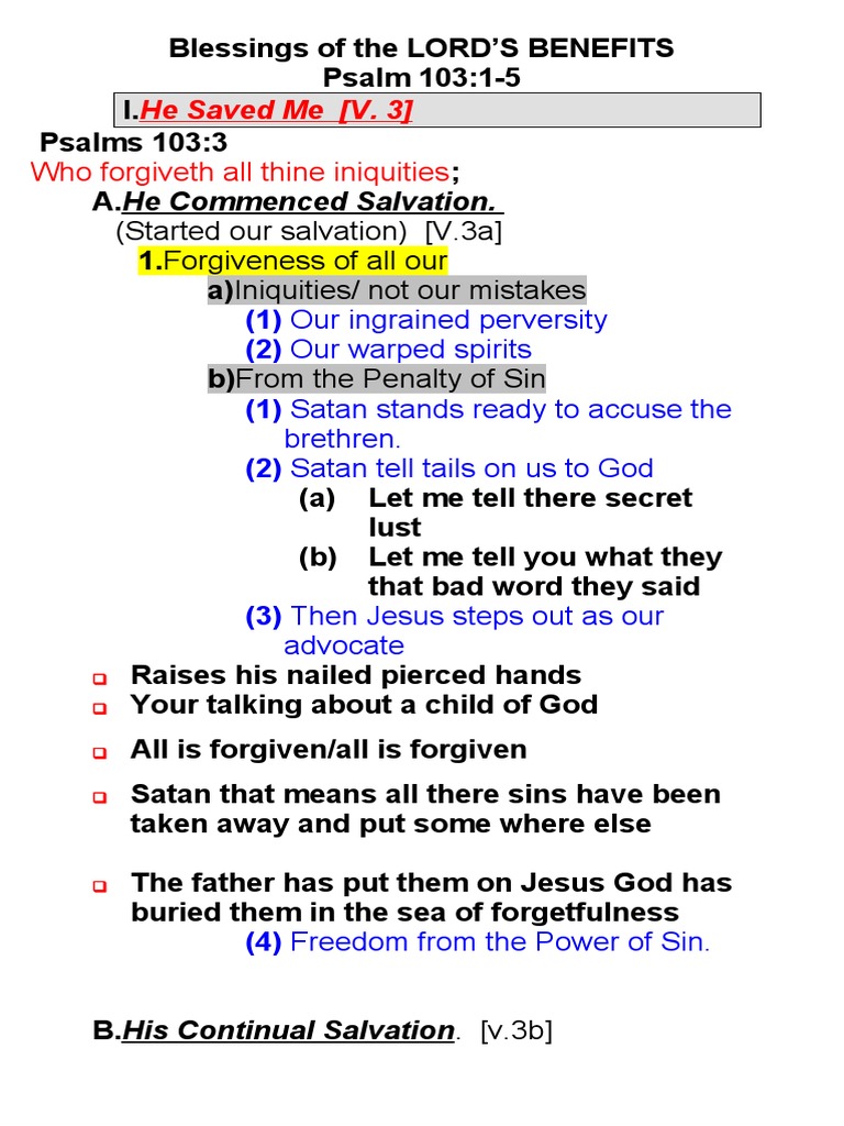 Blessings and Benefits | PDF | Mercy | Seven Deadly Sins