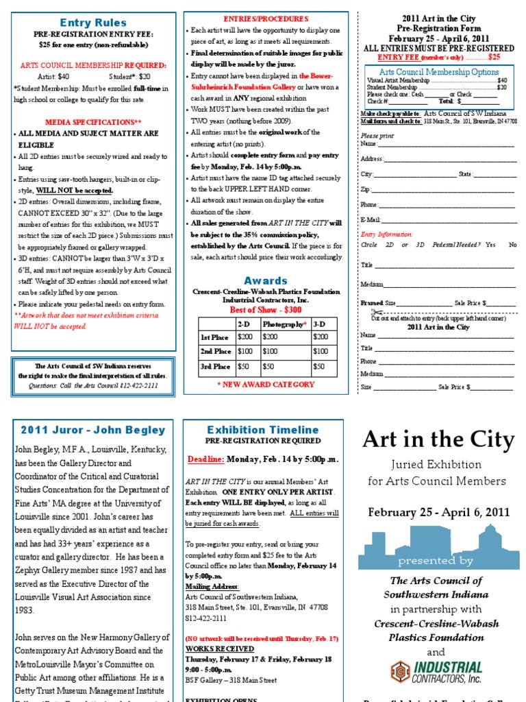 2011 AIC Pre-Reg. Form | PDF | Curator