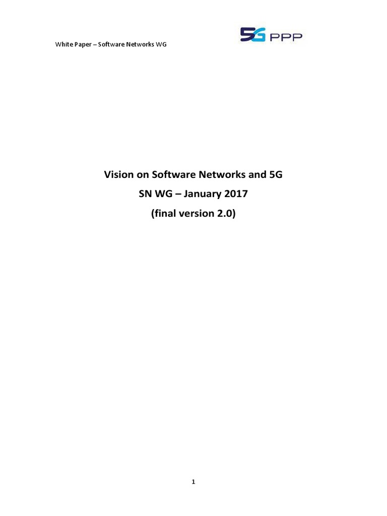 5G-PPP SoftNets WG Whitepaper v20 | PDF | Cloud Computing | Computer Network
