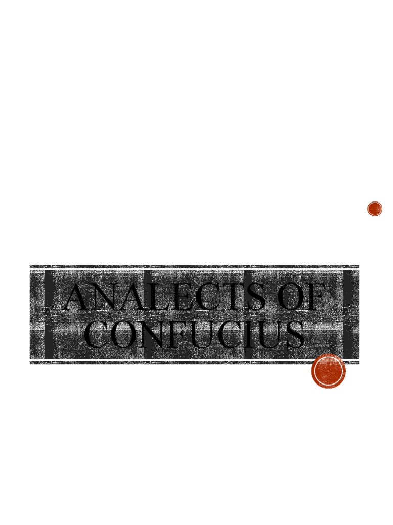 History and Creation of the Analects | PDF | Confucius | Analects