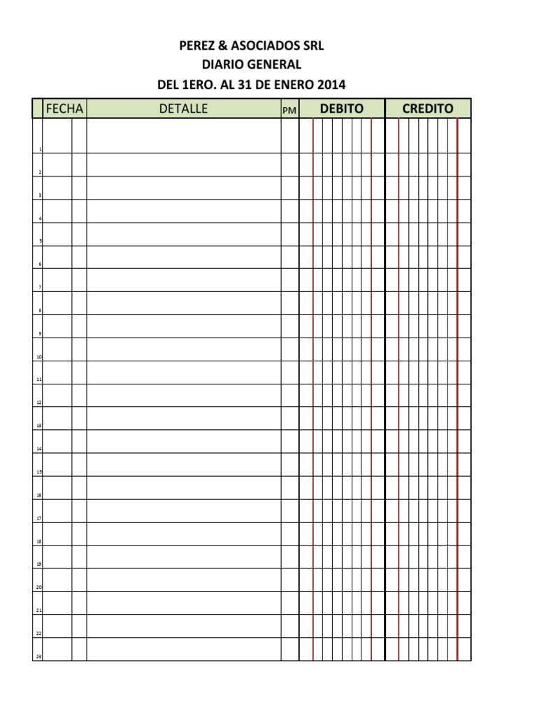 Formato Hoja de Diario | PDF
