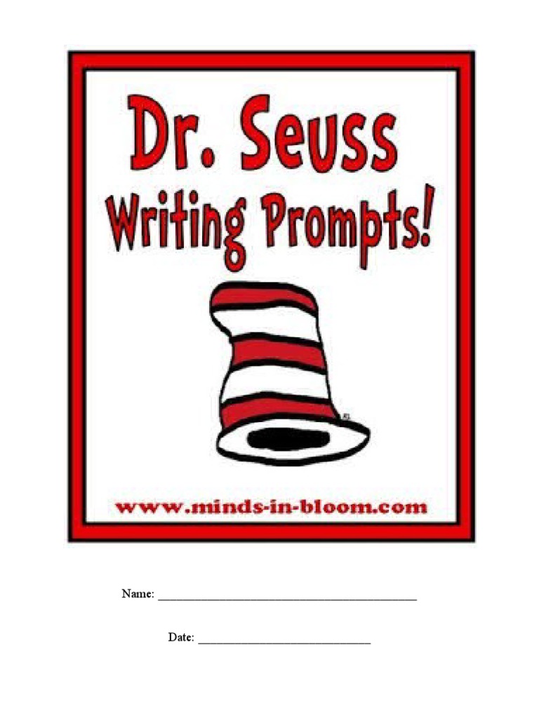 DR Seuss Writing Prompts | PDF | Dr. Seuss | Books