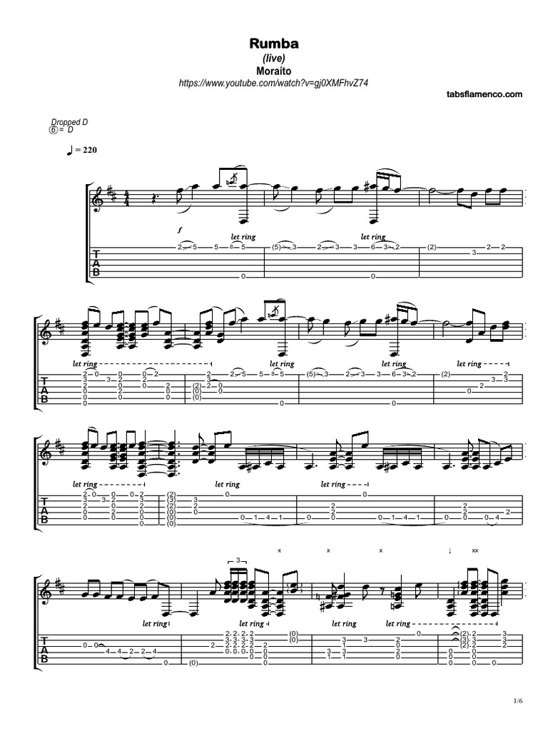 Rumba Flamenca Guitar Chords Guide | PDF