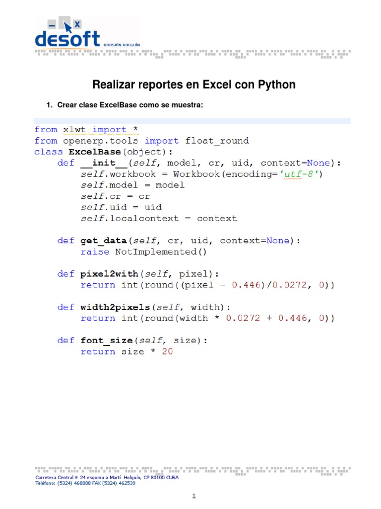 Reportes en Excel con Python | PDF | Informática | Tecnología