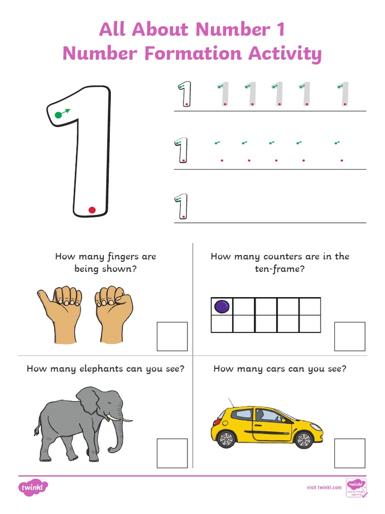 Number Formation Activities for Kids | PDF | Home & Garden