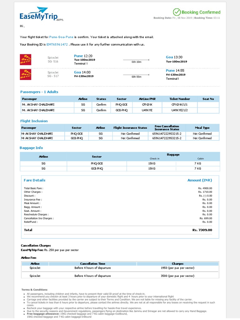 Your Flight Ticket PDF | PDF | Airlines | Airport