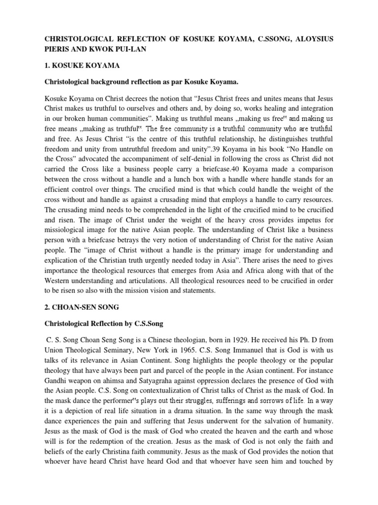 Christological Reflection | PDF | Christology | Monk