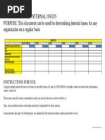 List of External and Internal Issues - ISO 14001 - Version 1 | PDF ...
