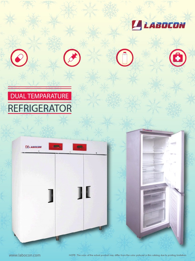 Labocon Dual Temperature Refrigerator | PDF | Refrigerator | Door