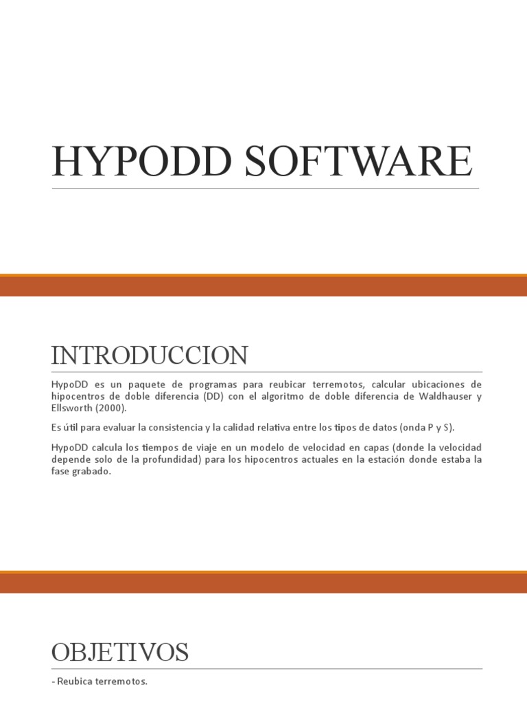 Reubicación Sísmica con HypoDD | PDF | Temblores | Software
