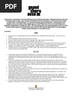 The GTA VI Document (v1.6) | PDF