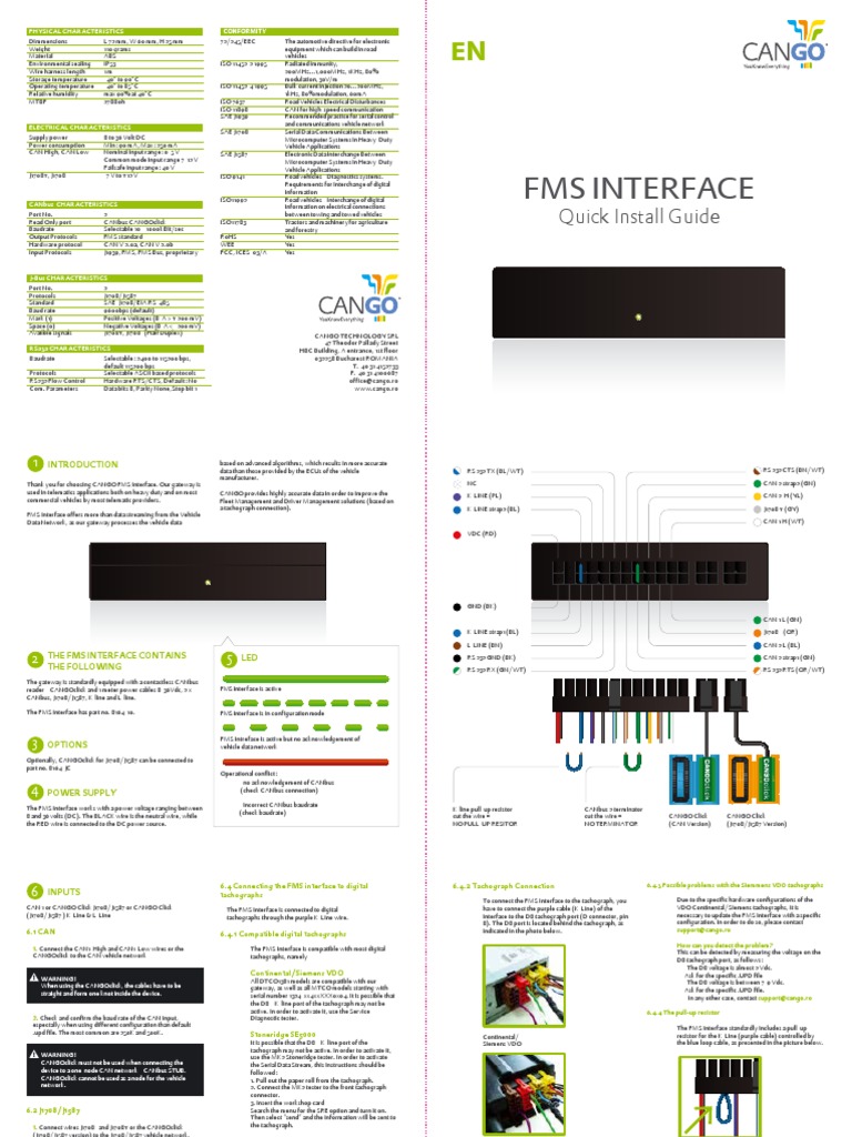 Fms Interface Quick Install Guide Pdf Computer Engineering Equipment 