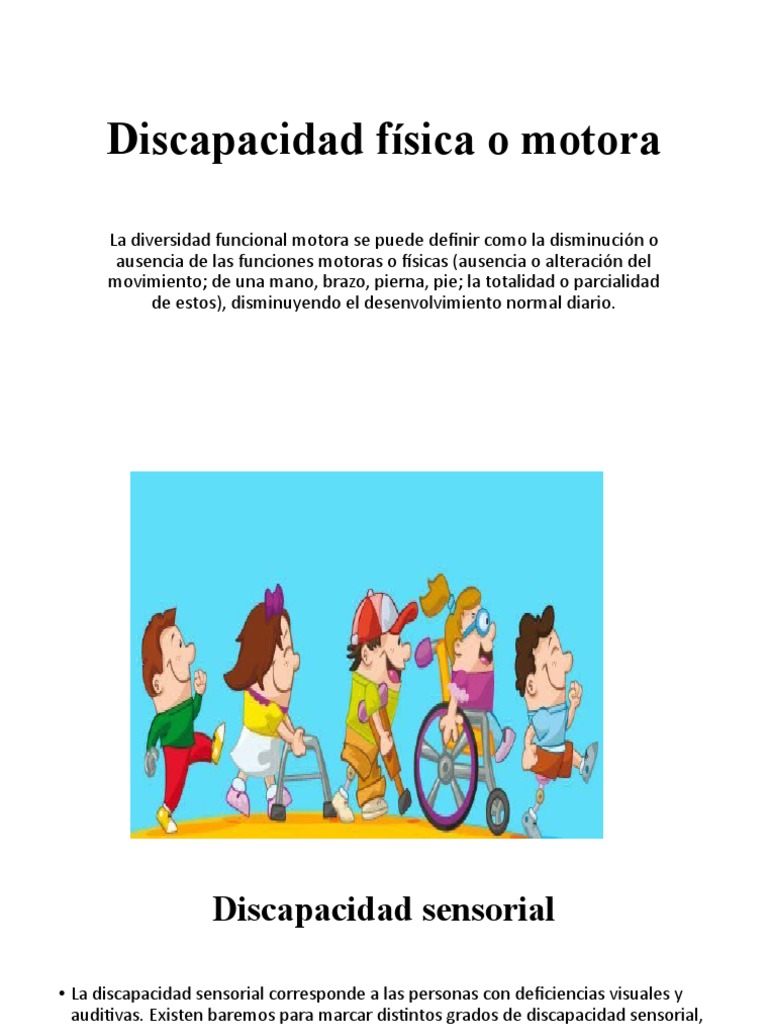 Discapacidad Física o Motora | PDF | Discapacidad intelectual ...