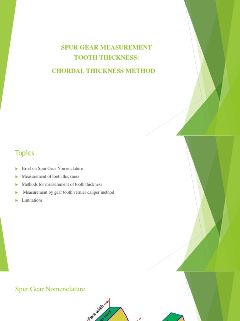Spur Gear Measurement | PDF | Gear | Scientific Observation