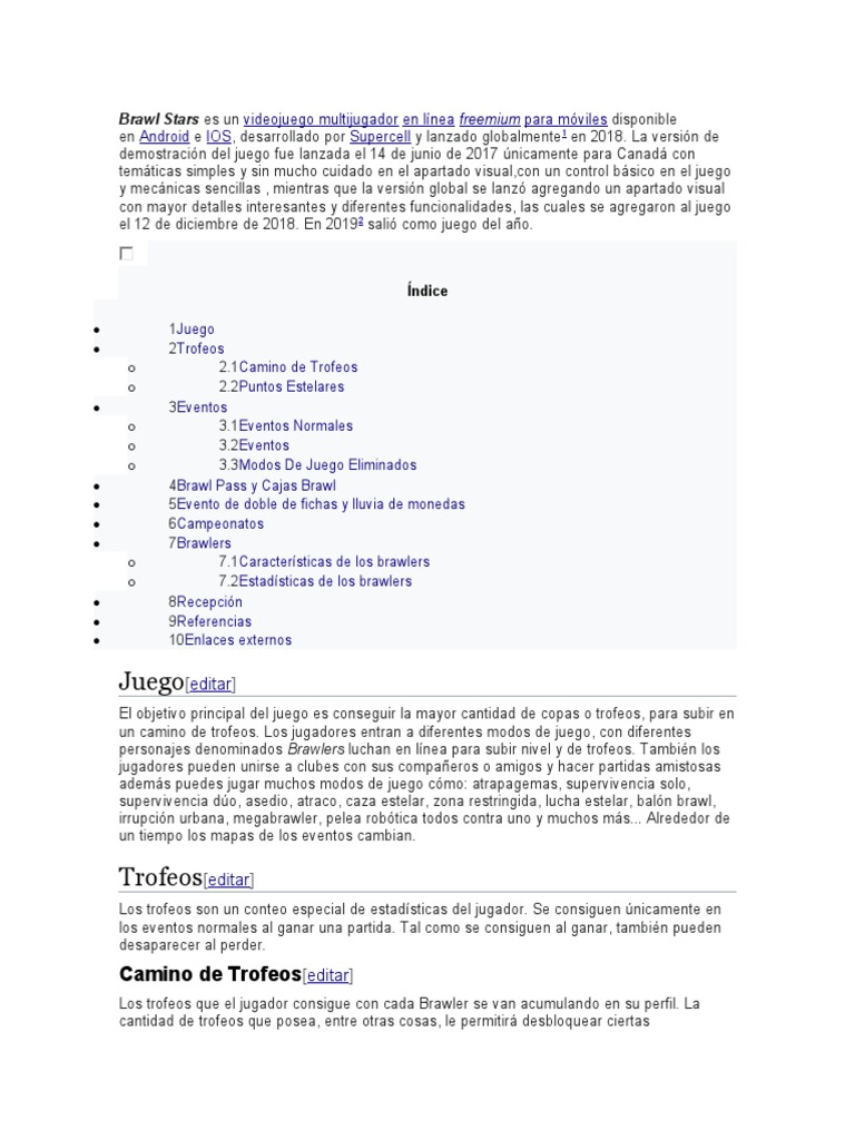 Guía Completa de Brawl Stars | PDF | Ocio | Deportes