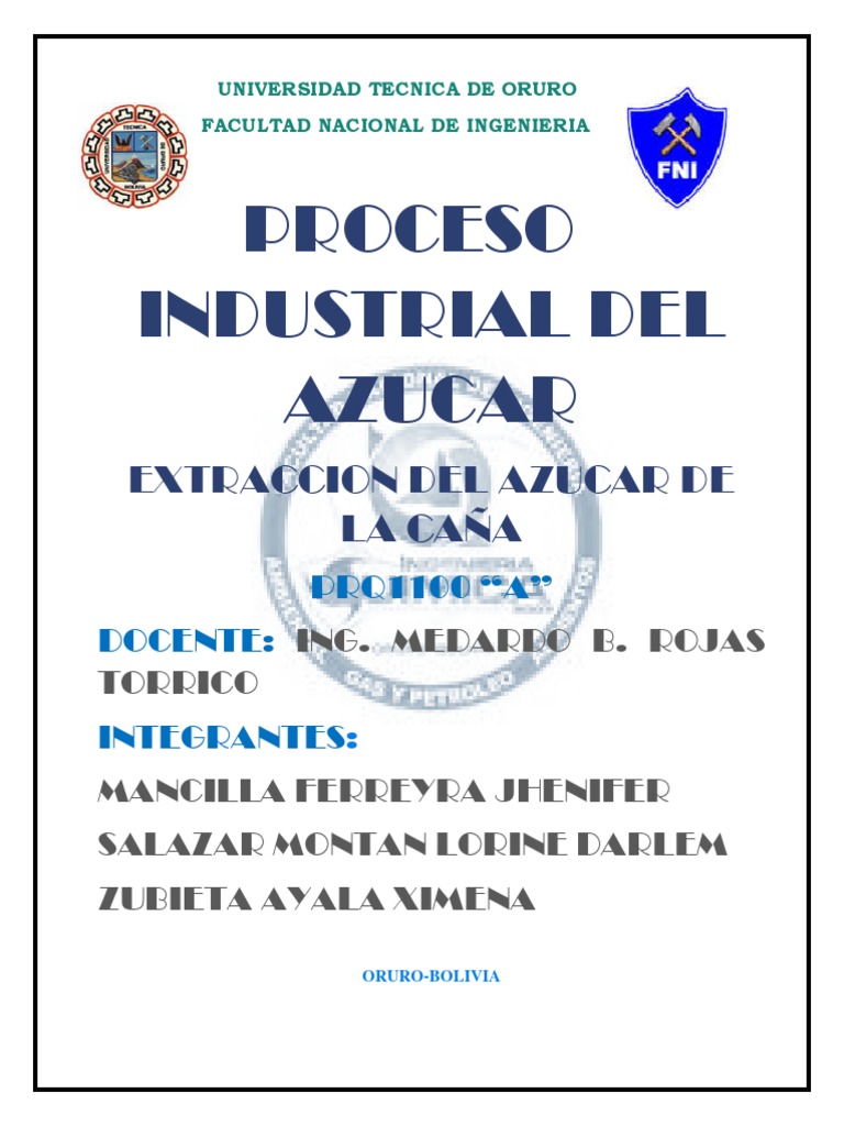 Proceso Industrial Azucar | PDF | Azúcar morena | Azúcar