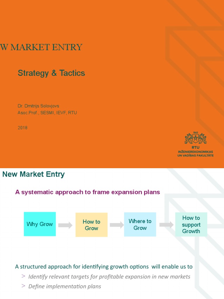 New Market Entry Strategies Guide | PDF | Market Analysis | Strategic ...