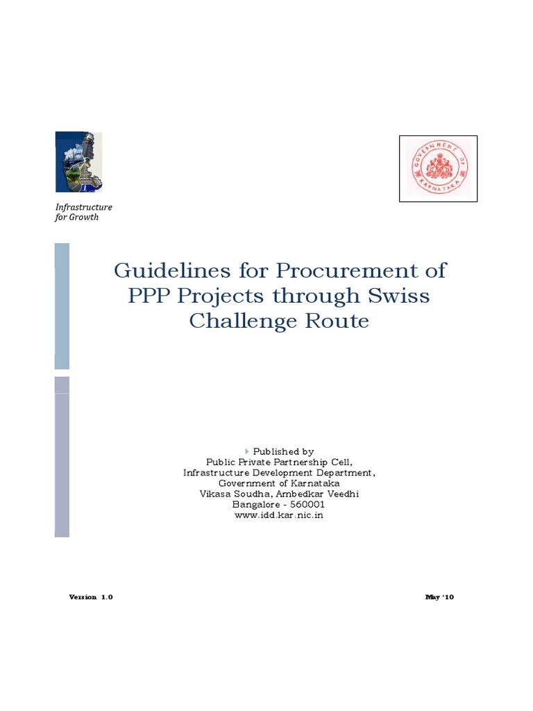 PPP Swiss Challenge Route PDF | PDF | Request For Proposal | Public ...