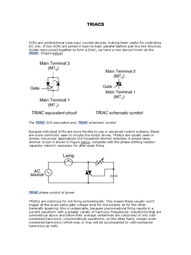 Triac PDF | PDF