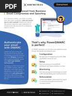 DMARC and Email Authentication Overview | PDF | Security Engineering | Spamming