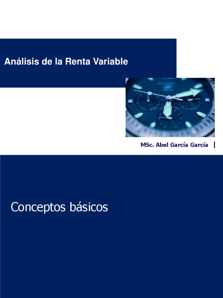 Guía Básica de Renta Variable | PDF | Fondo de inversion | Análisis técnico